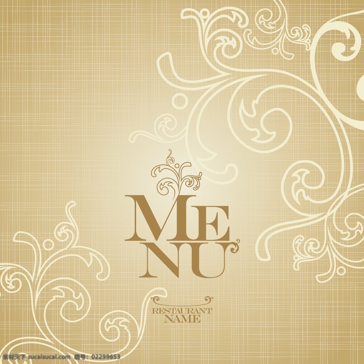 欧式花纹欧式菜单封面素材图片下载-素材编号02299653-素材天下图库