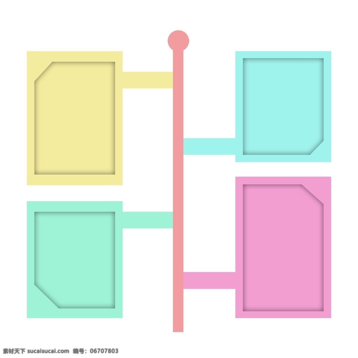 彩色树形PPT插图素材图片下载-素材编号06707803-素材天下图库