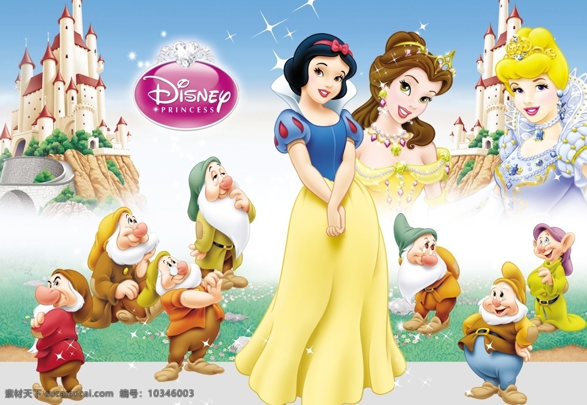 迪士尼公主电影卡通形象分层PSD06素材图片下载-素材编号10346003-素材天下图库